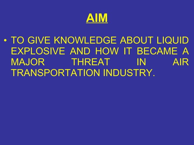 LIQUID EXPLOSIVE | PPT | Chemistry | Science