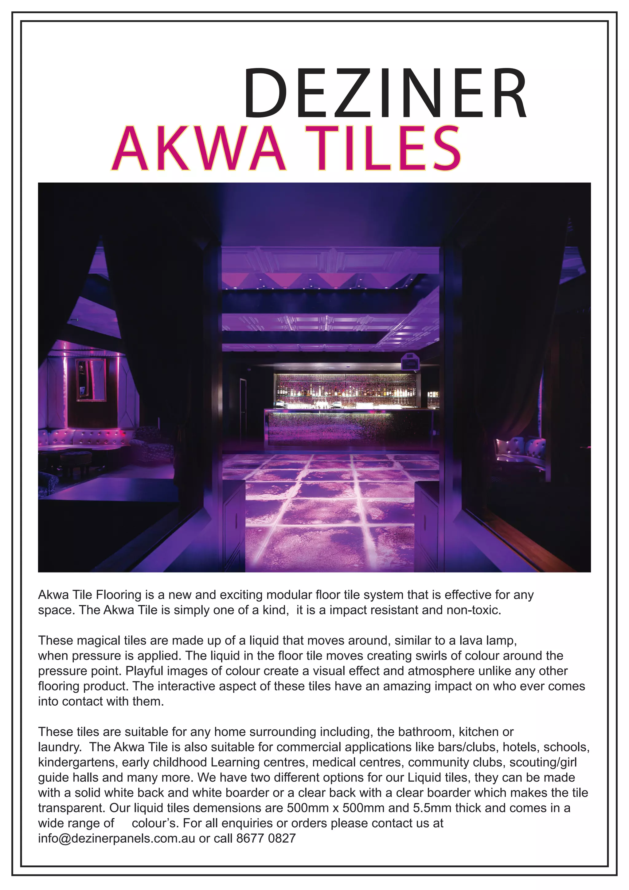 Liquid Floor Tiles | PDF | Interior Decorating | Home & Garden