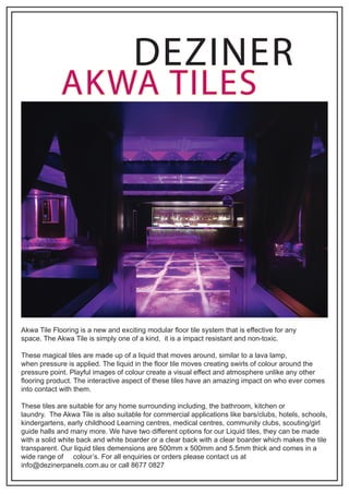 Liquid Floor Tiles | PDF | Interior Decorating | Home & Garden