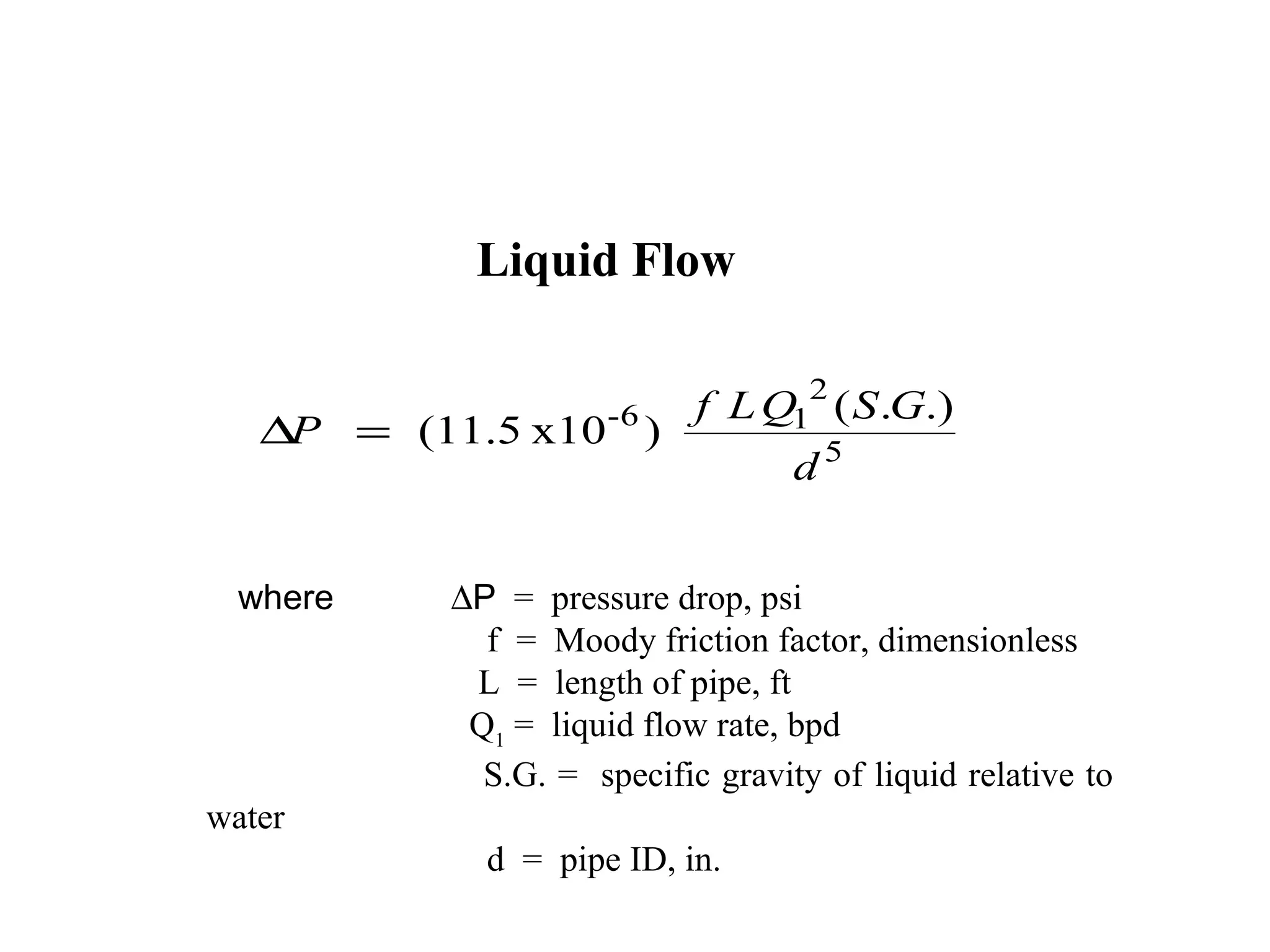 Liquid flow in pipelines | PPT