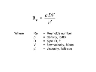 Liquid flow in pipelines | PPT