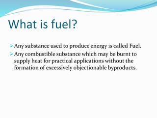 Liquid fuels presentation | PPTX