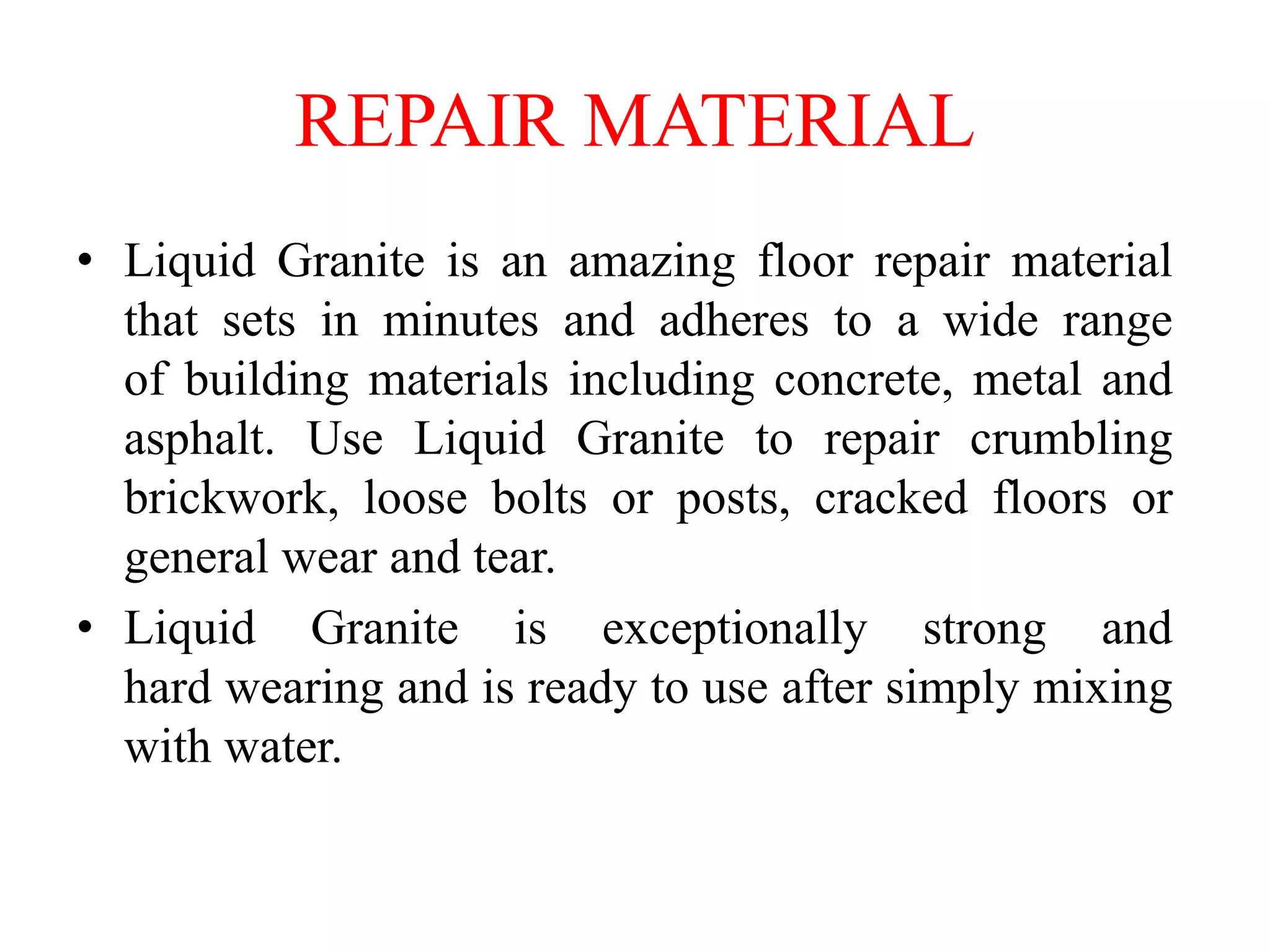 Liquid granite and the hunt for a carbon neutral material | PPTX
