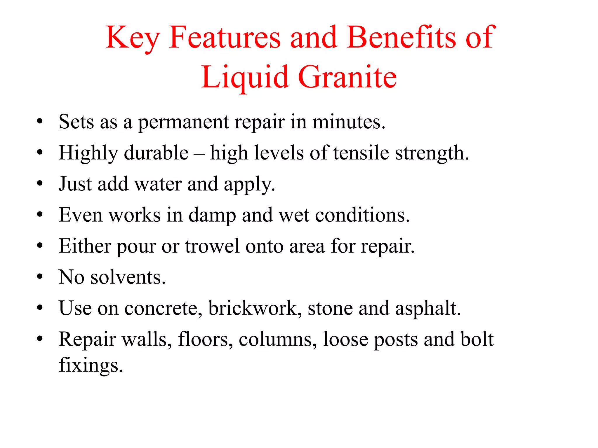 Liquid granite and the hunt for a carbon neutral material | PPTX