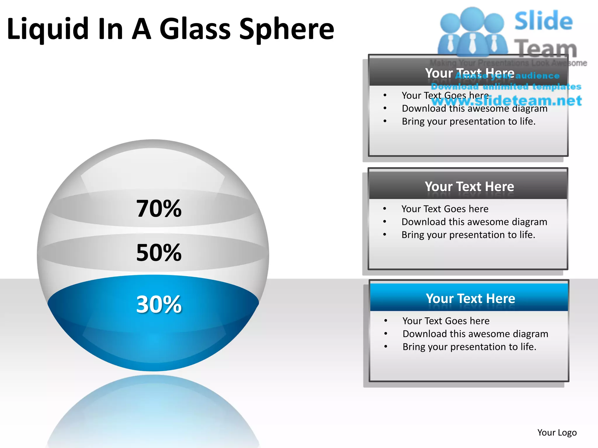 Liquid in a glass sphere powerpoint presentation slides ppt templates ...