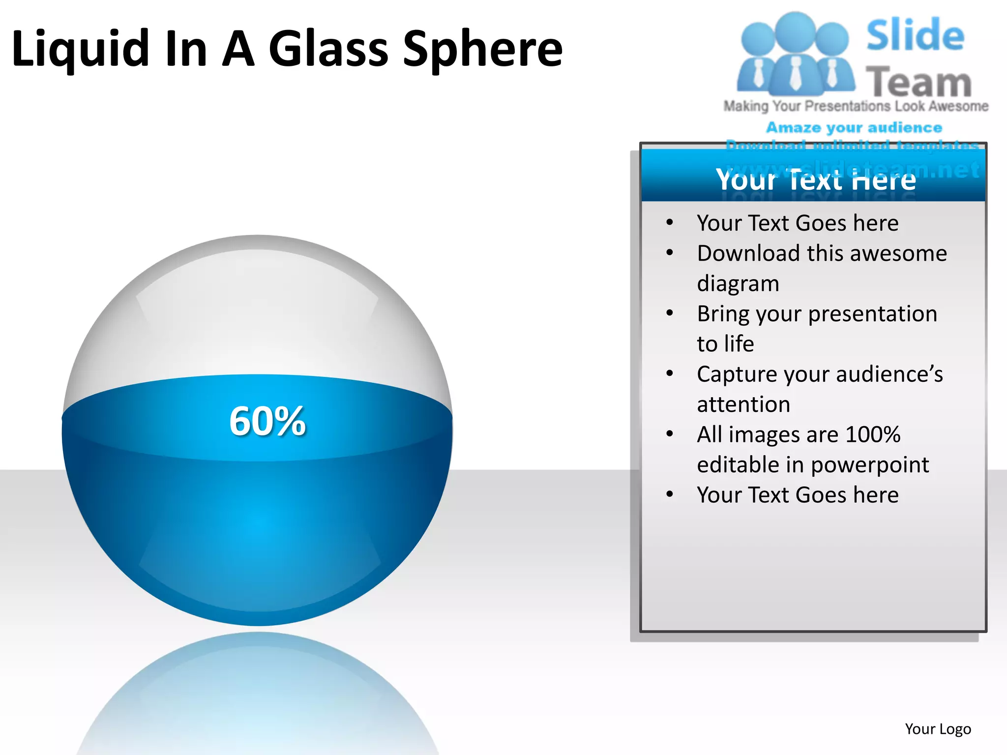 Liquid in a glass sphere powerpoint presentation slides ppt templates ...