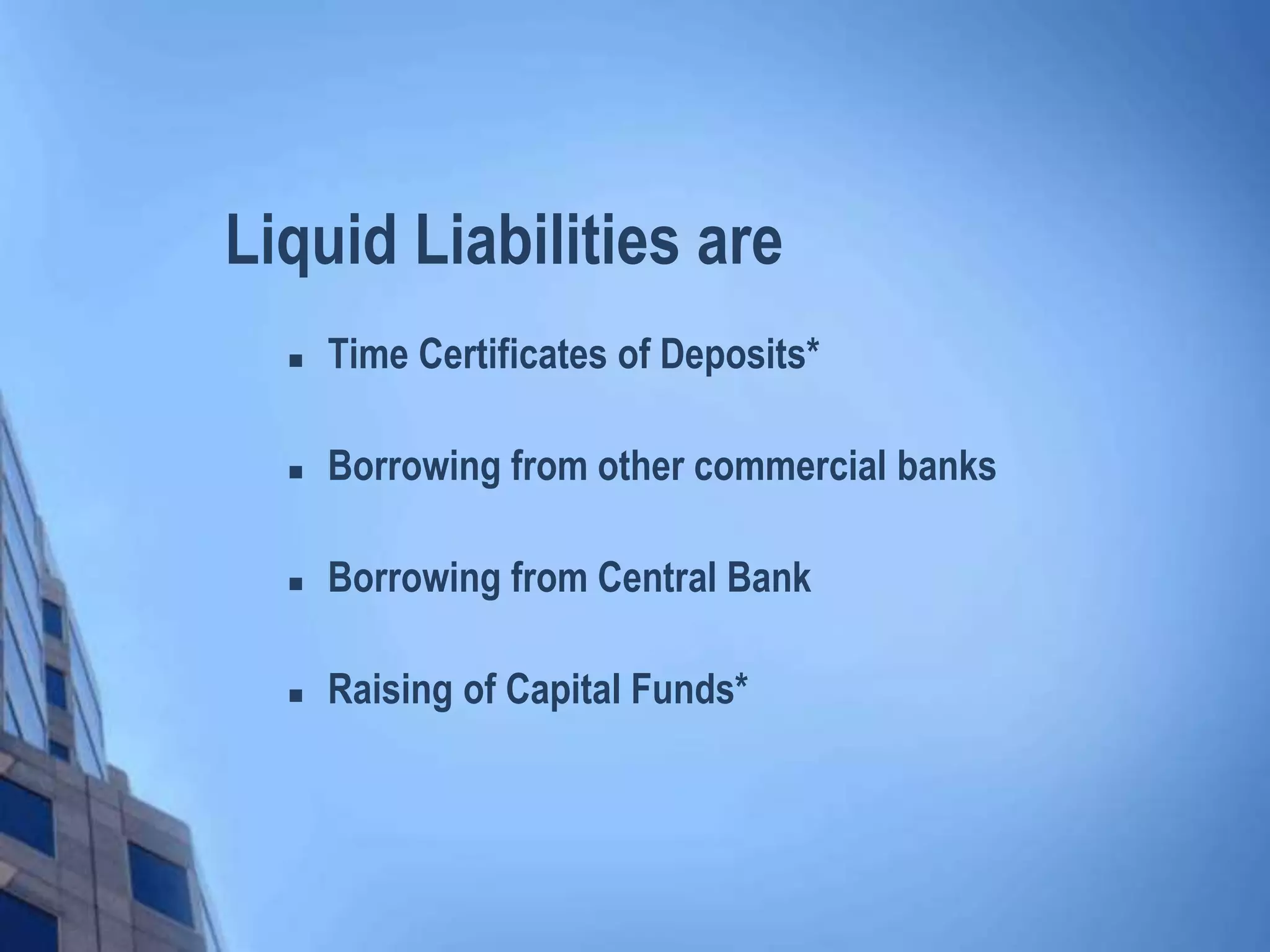 Liquidity decision in banking system | PPTX