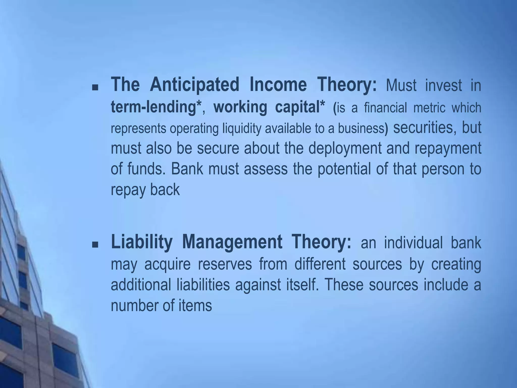 Liquidity decision in banking system | PPT