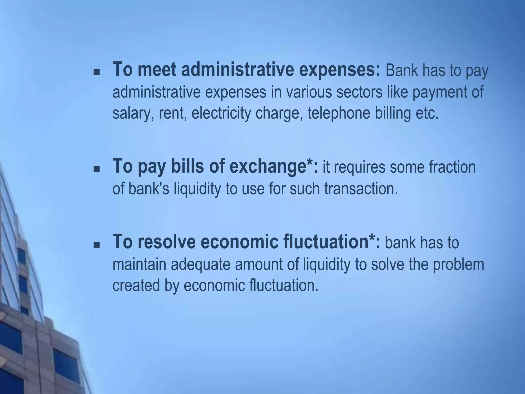 Liquidity decision in banking system | PPTX