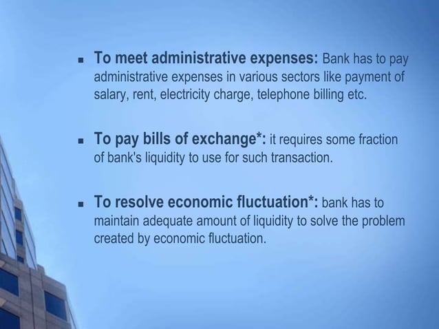 Liquidity decision in banking system | PPT