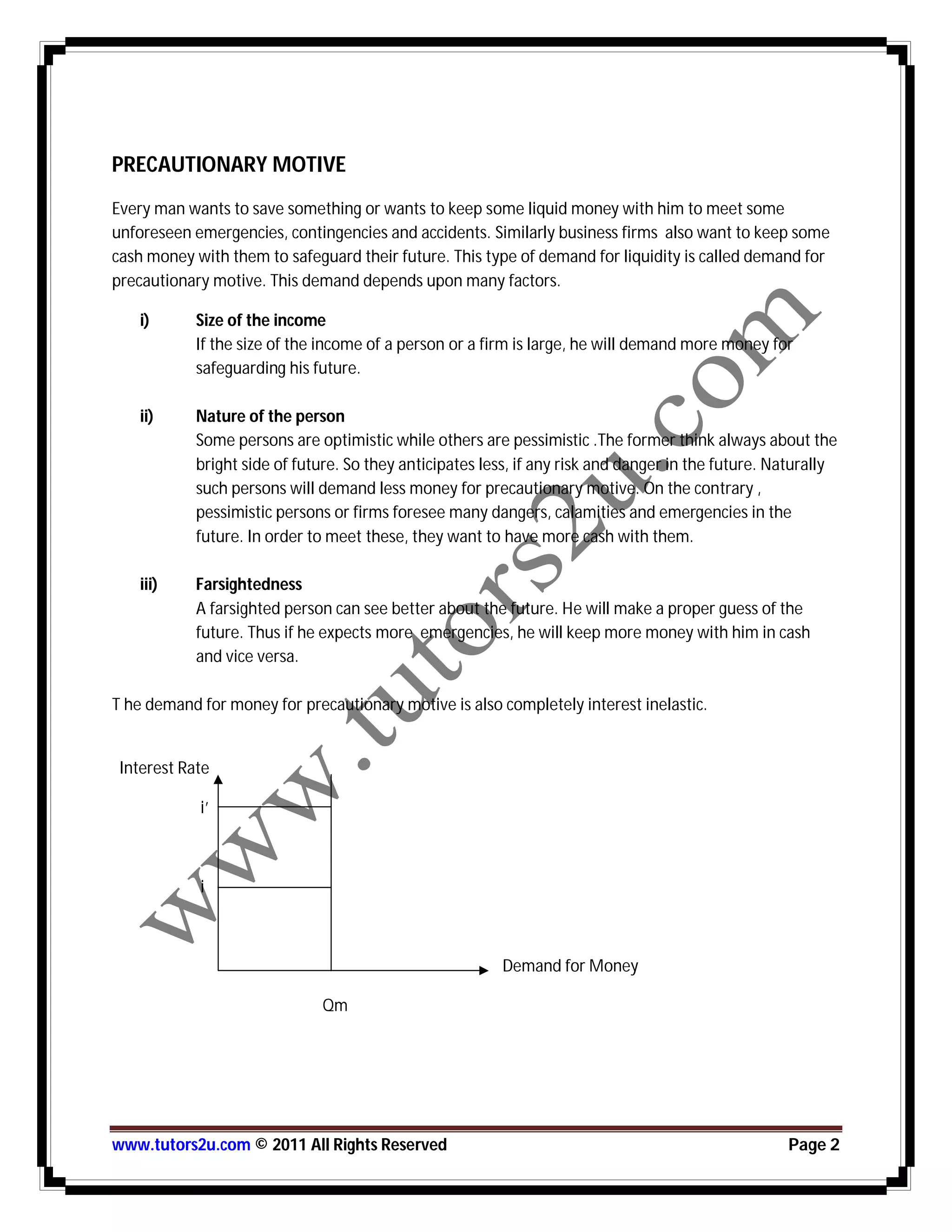 Liquidity preference theory | PDF