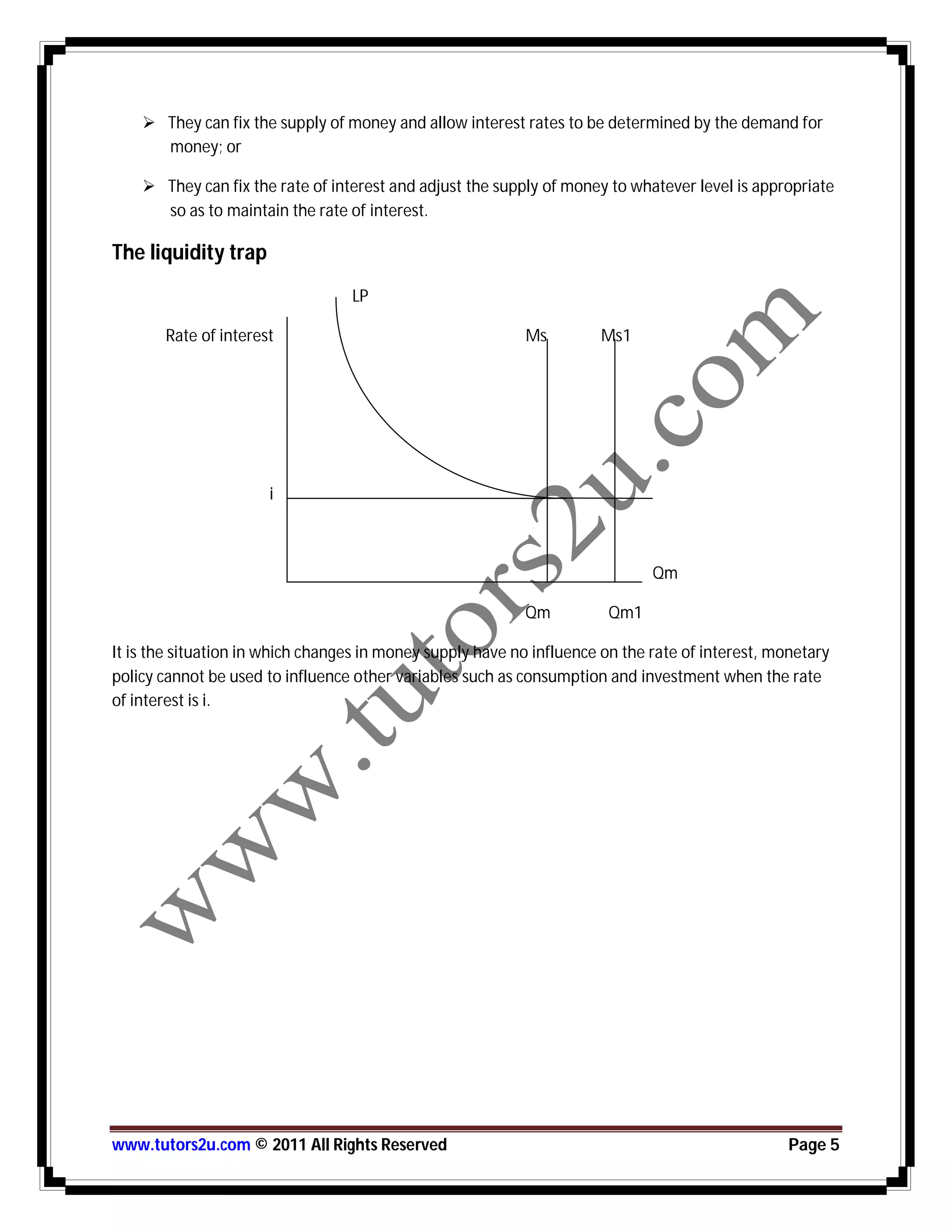 Liquidity preference theory | PDF