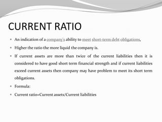 Liquidity ratio | PPT