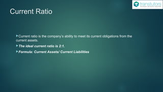 Liquidity Ratio | Accounting | PPT