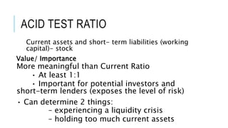 Liquidity ratio | PPTX