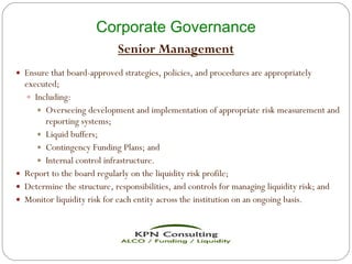 ALCO Process - Liquidity Risk Management | PPT
