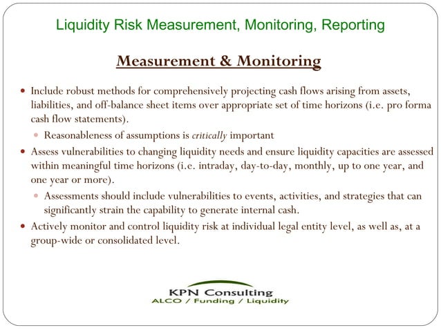 ALCO Process - Liquidity Risk Management | PPT