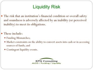 ALCO Process - Liquidity Risk Management | PPT