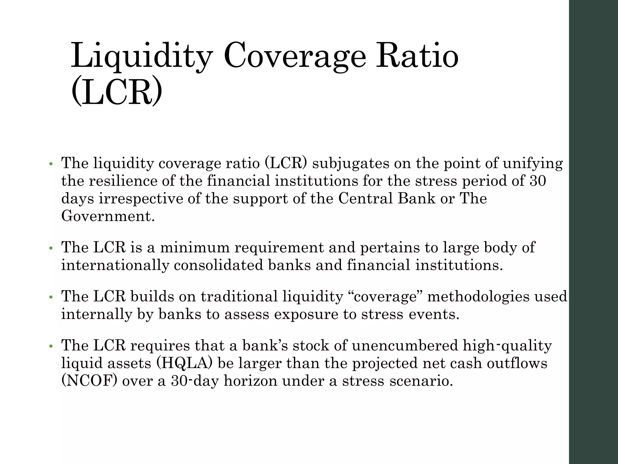 Liquidity Risk Measurement | PPTX