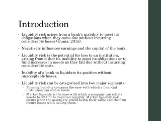 Liquidity Risk Measurement | PPTX