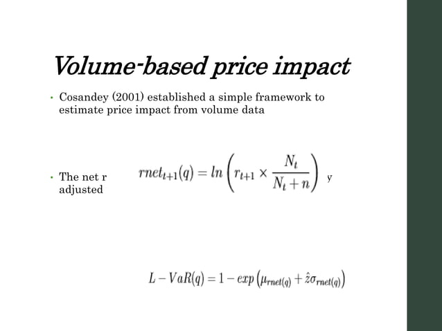Liquidity Risk Measurement | PPTX