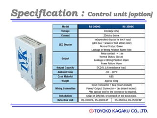 New Liquid Leak Sensor: RS-3000 | PDF