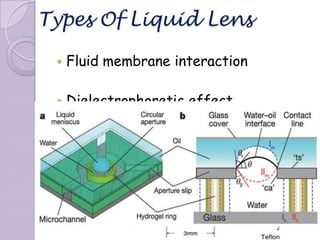 Liquid lens | PPTX