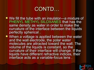 Everything you want to know about Liquid Lenses | PPT