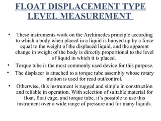 Liquid level measurement | PPT