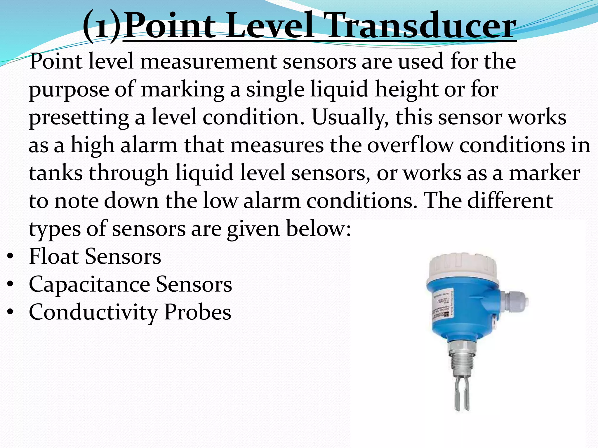Liquid level transducer | PPTX | Physics | Science