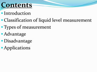 Liquid level transducer | PPTX