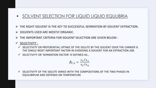 LIQUID LIQUID EXTRACTION | PDF