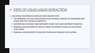 LIQUID LIQUID EXTRACTION | PDF