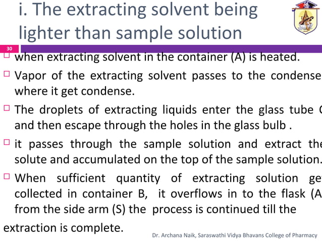 Liquid liquid extraction sy 2014 | PPT | Chemistry | Science