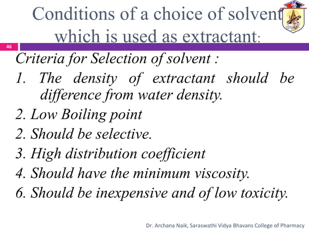 Liquid liquid extraction sy 2014 | PPT | Chemistry | Science