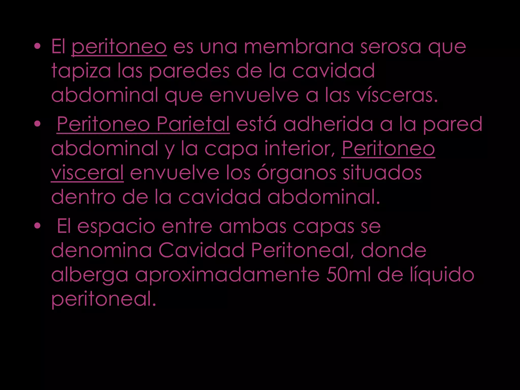 Liquido peritoneal | PPTX