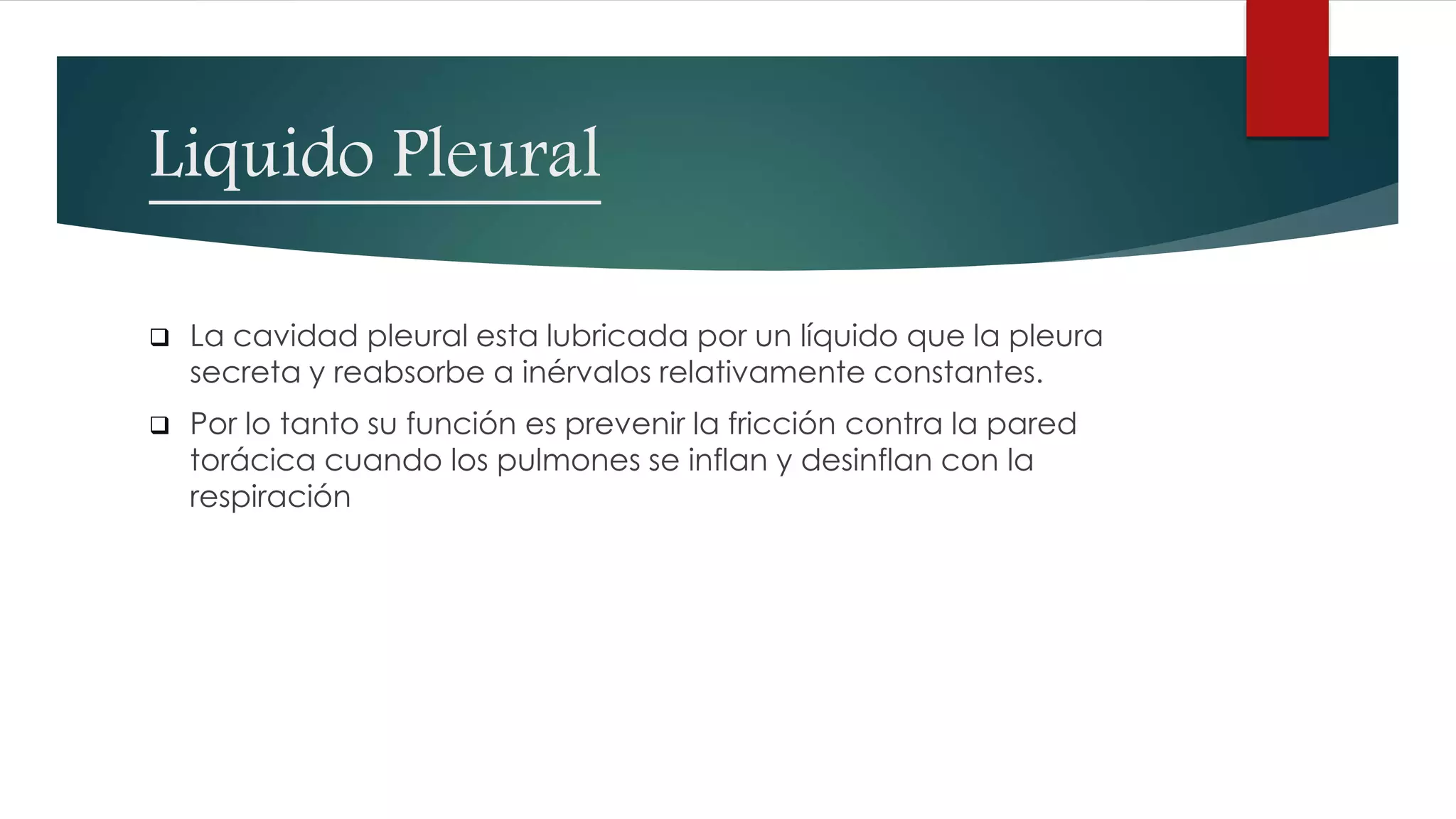 Liquido pleural | PPTX