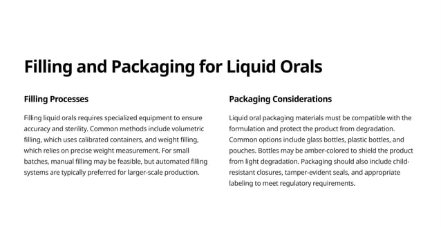 Liquid Oral Dosage form on Slide Share by Raj Kumar Mandal. | PDF
