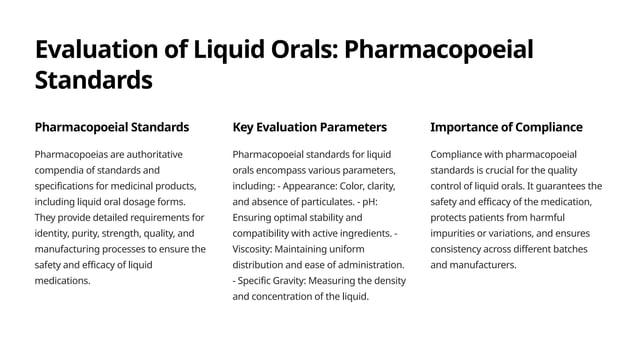 Liquid Oral Dosage form on Slide Share by Raj Kumar Mandal. | PDF