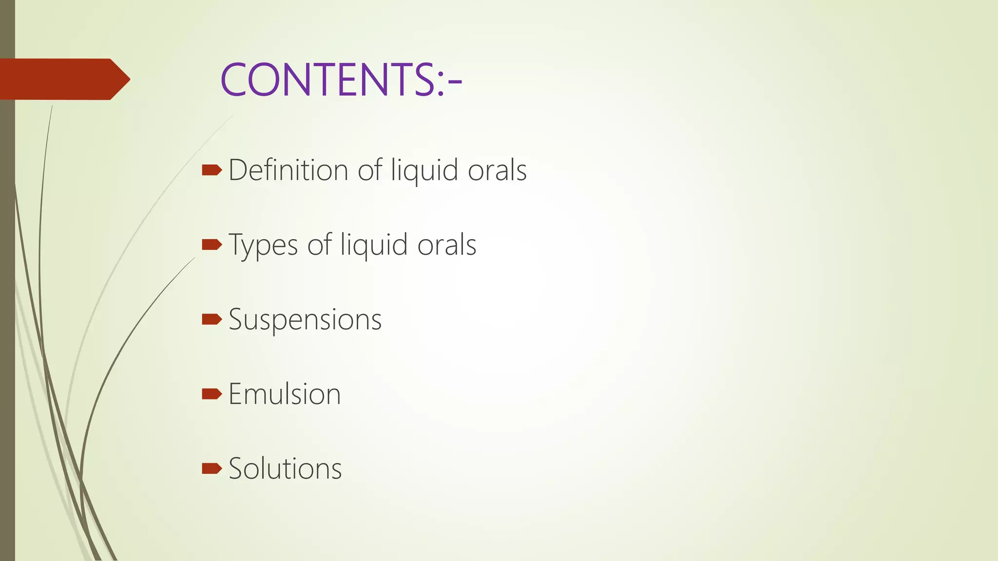 Liquid orals for pharm.D | PPTX