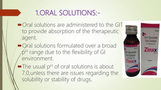 Liquid orals for pharm.D | PPTX