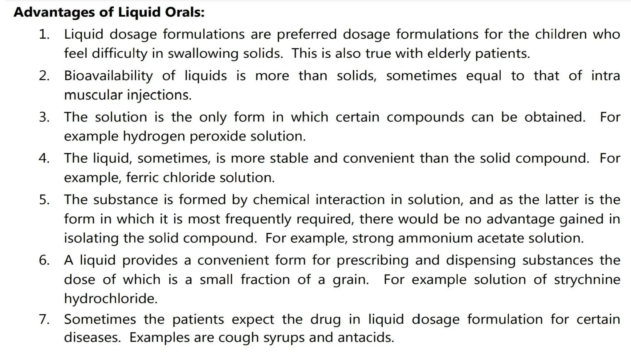 LIQUID DOSAGE FORMS - LIQUID ORALS AND IT'S PREPARATION AND EVALUATION ...