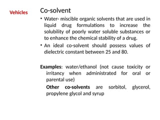 Liquid Orals Introduction and Classification | PPTX