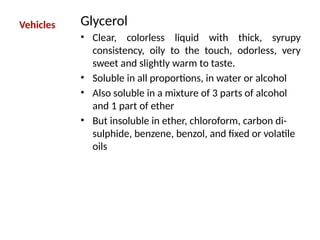 Liquid Orals Introduction and Classification | PPTX