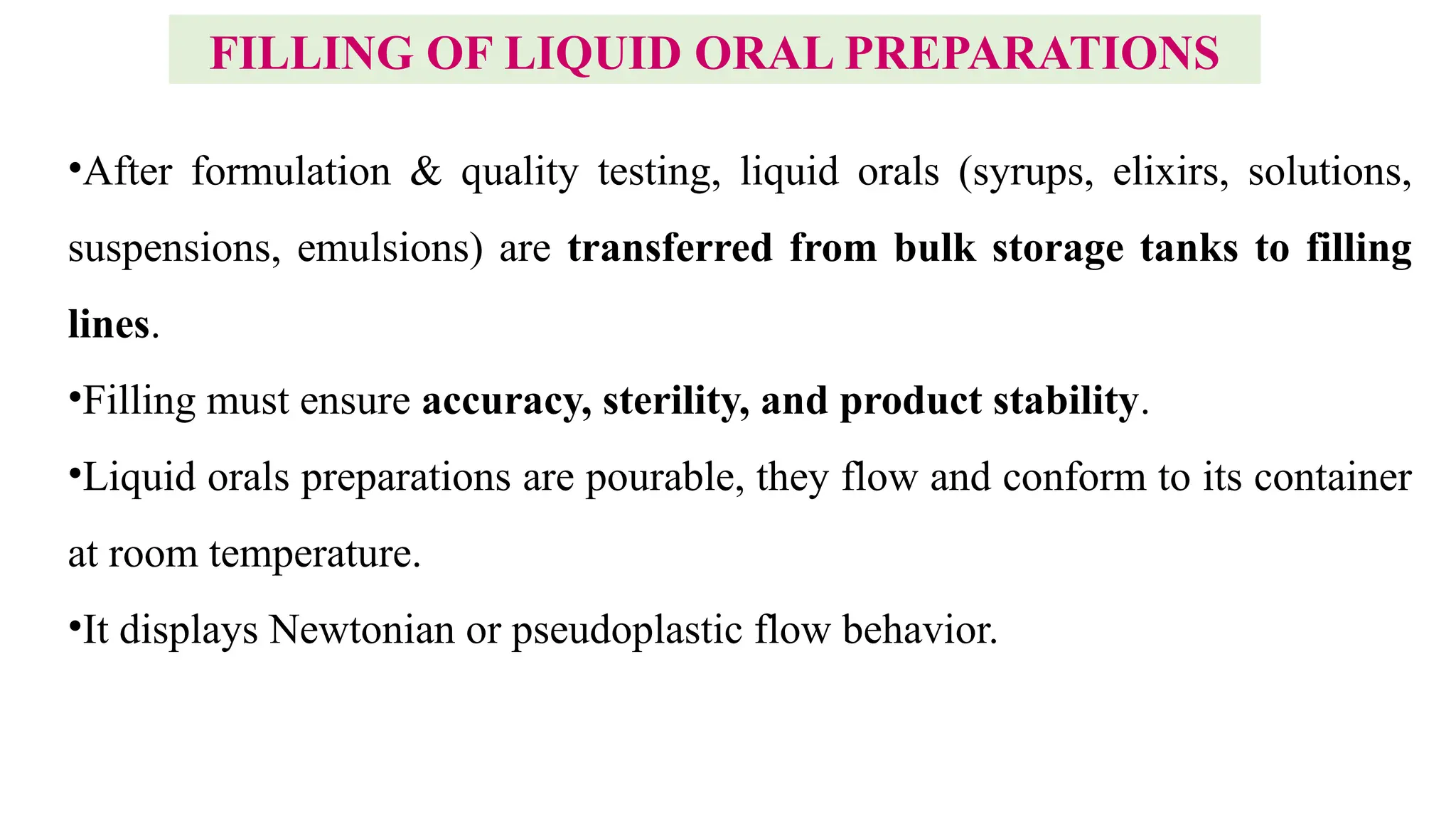 Liquid Orals Industrial Pharmacy-I Unit II | PPTX