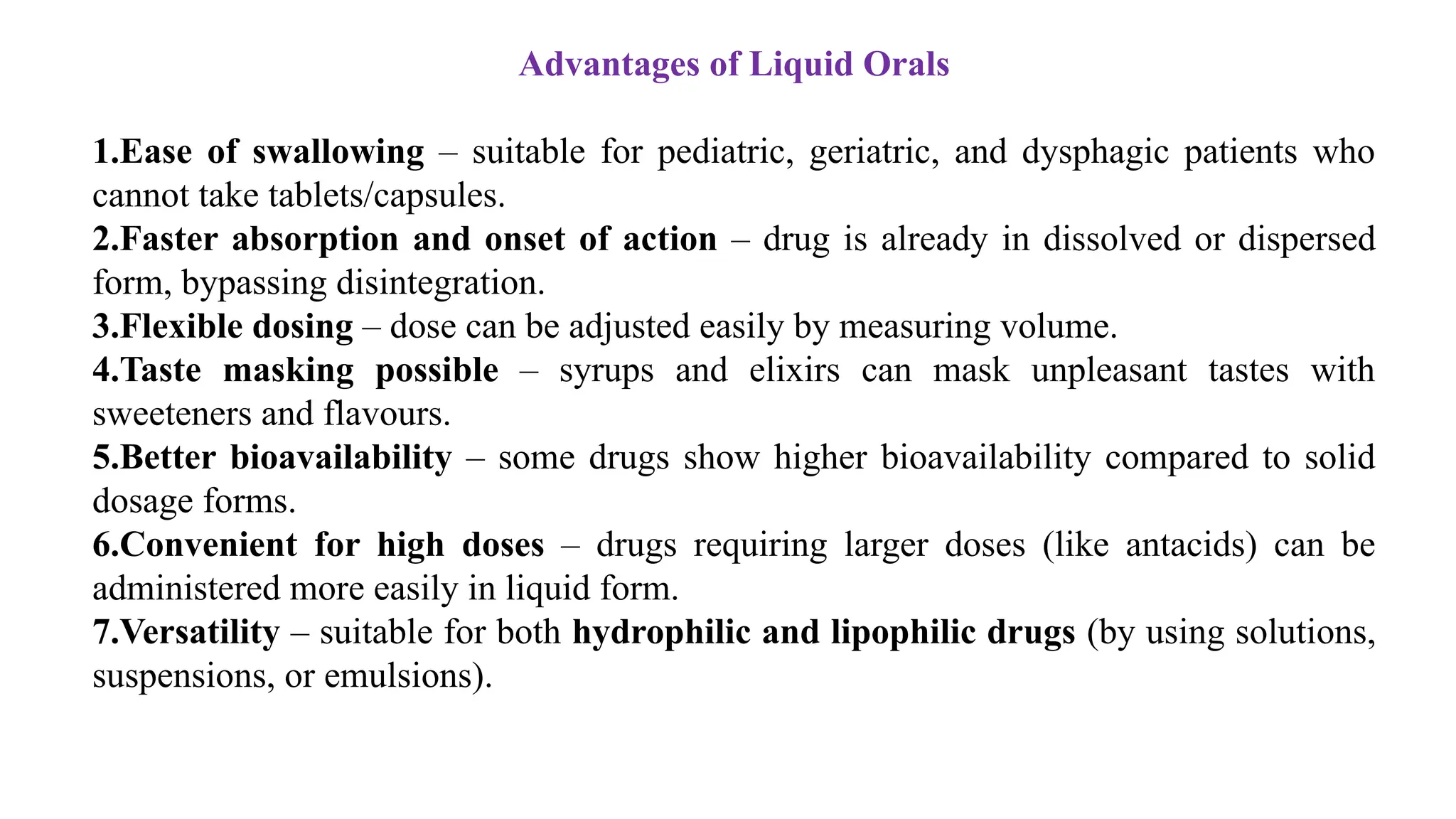 Liquid Orals Industrial Pharmacy-I Unit II | PPTX