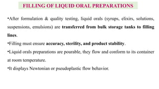 Liquid Orals Industrial Pharmacy-I Unit II | PPTX