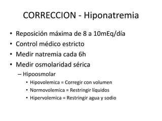 Manejo farmacológico de los líquidos | PPTX