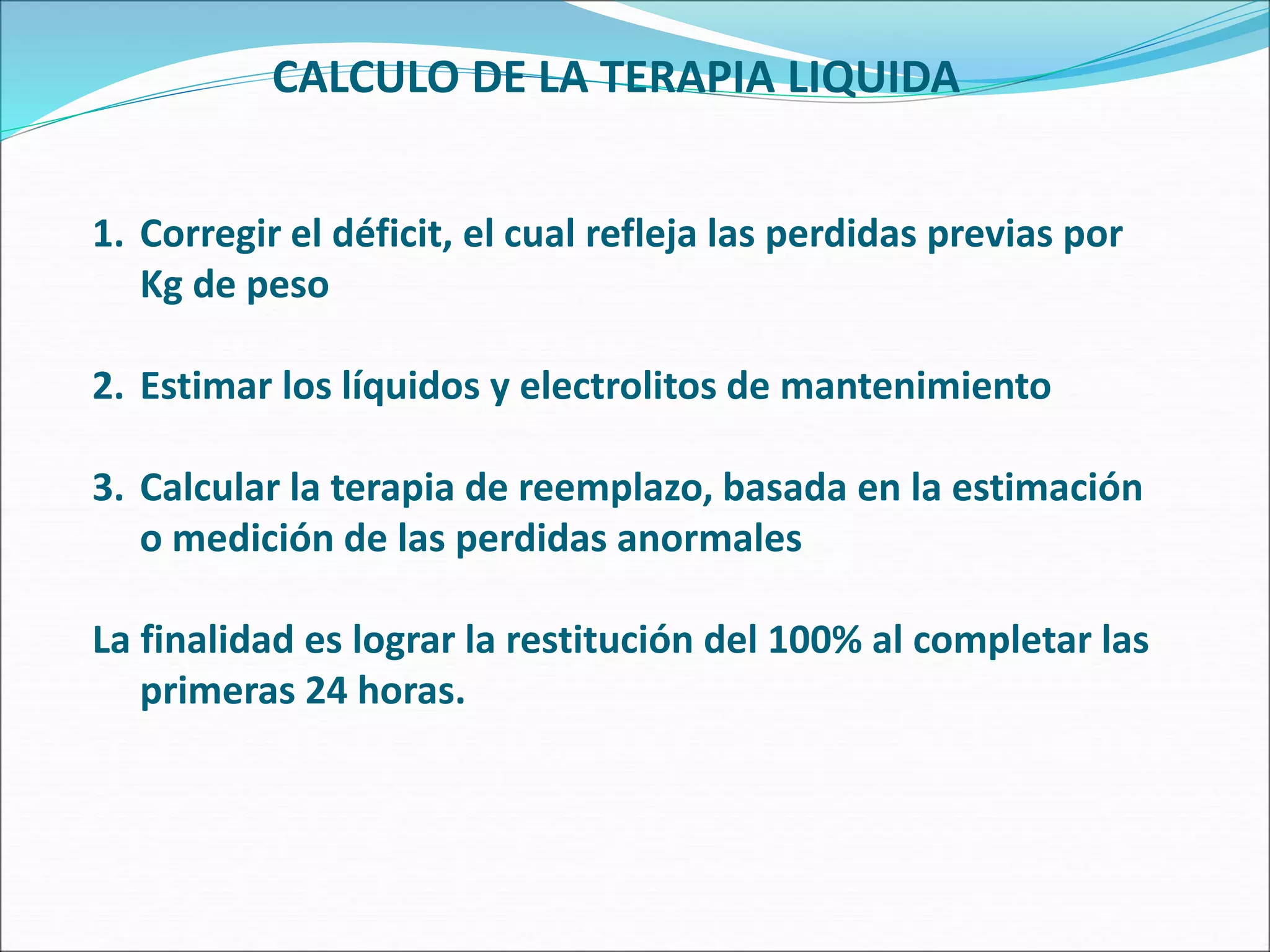 Liquidos y Electrolitos en Pediatriappt | PPT