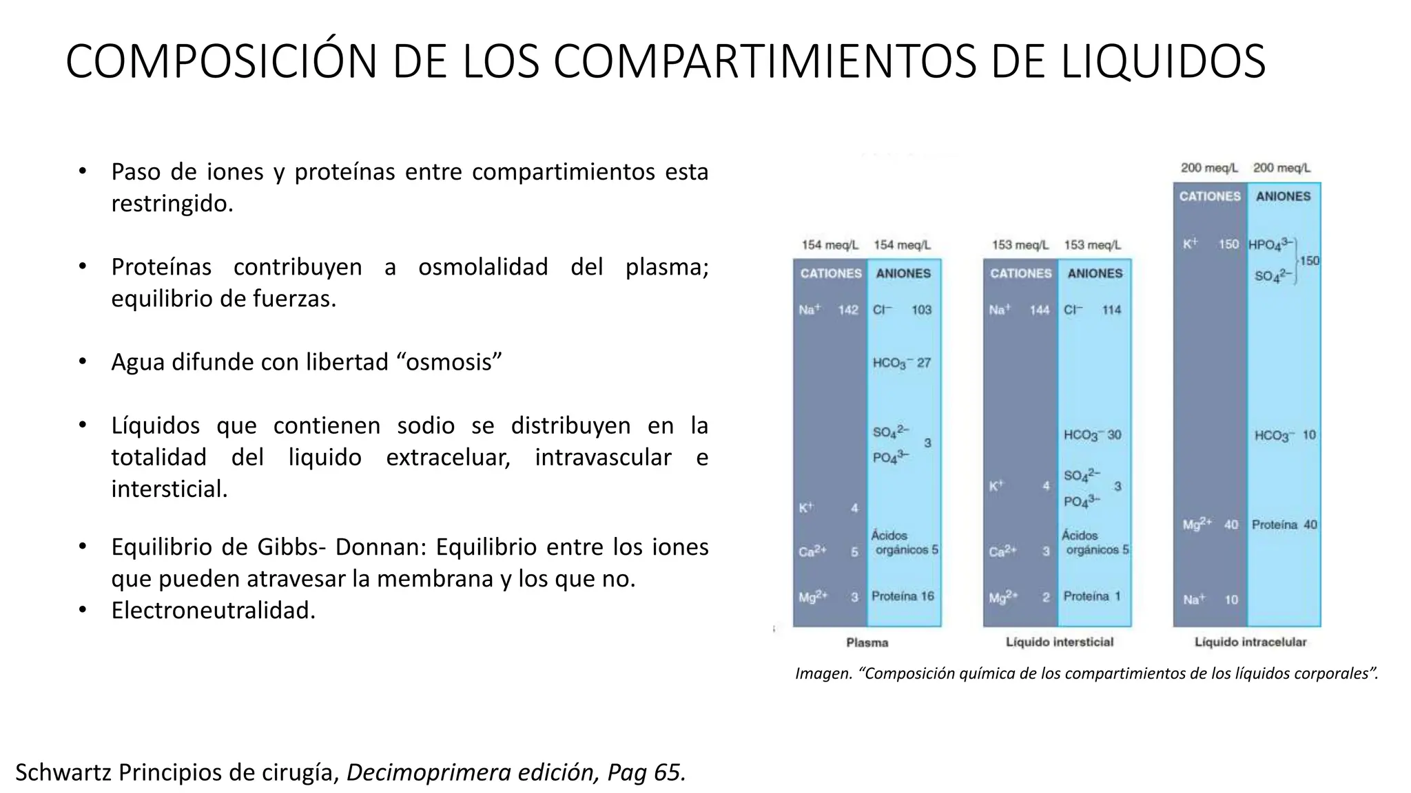 LIQUIDOS Y ELECTROLITOS, BASES DE SU MANEJO | PPT